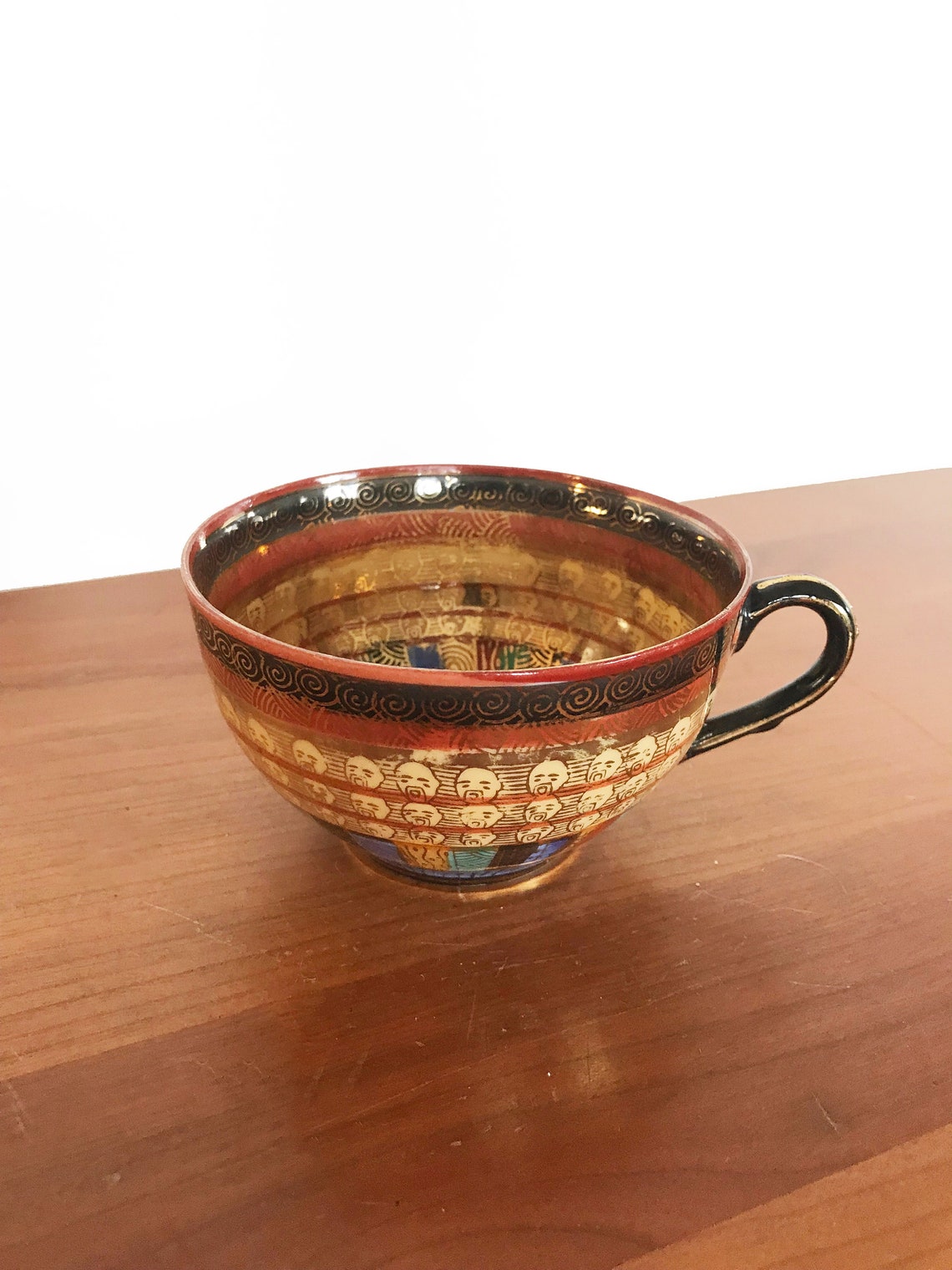 Tashiro Shoten 1000 Faces Japanese Cups and Saucers Set of 4 - Etsy