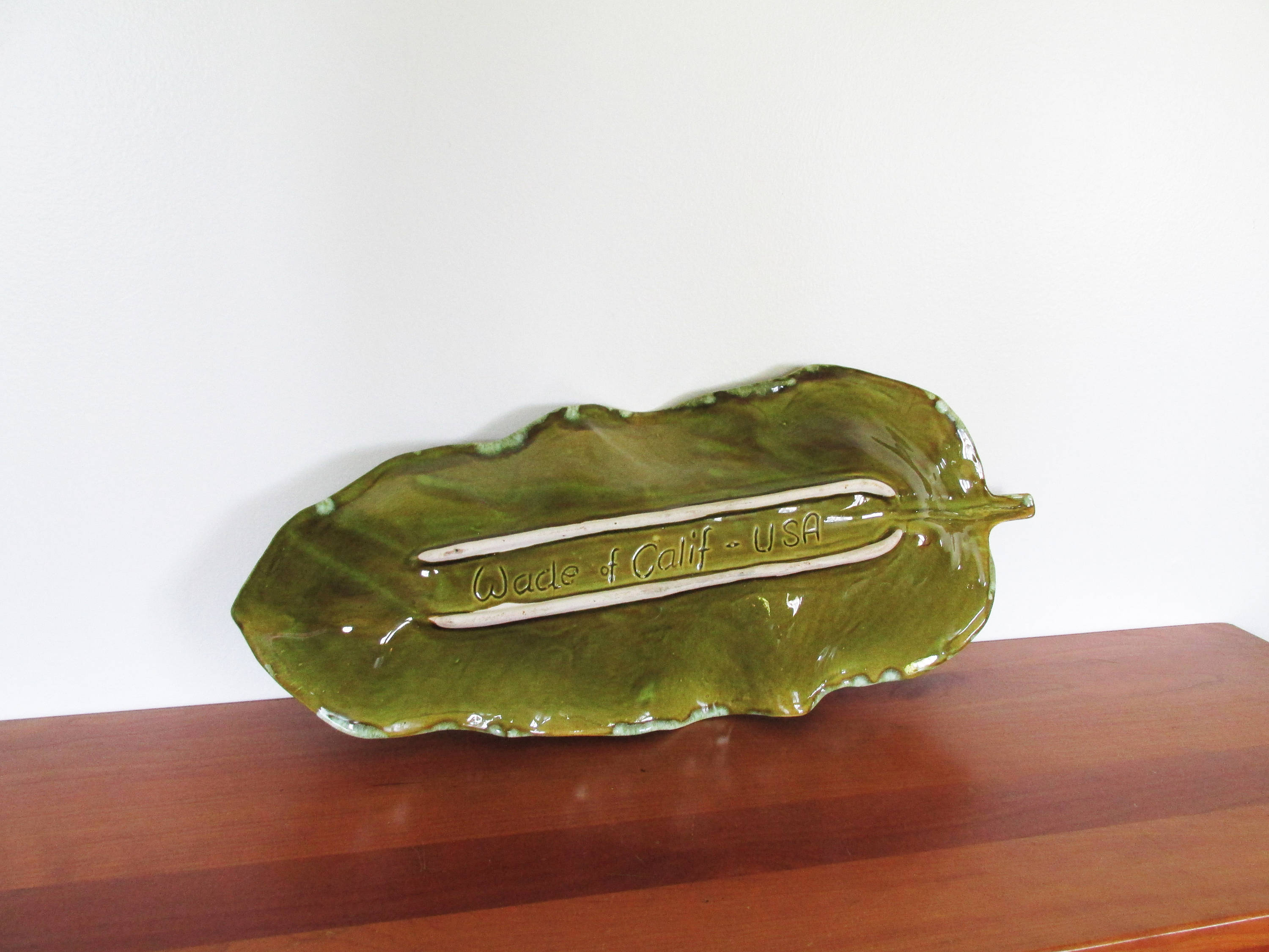 Wade of California Green Leaf With Apples Serving Tray - Etsy