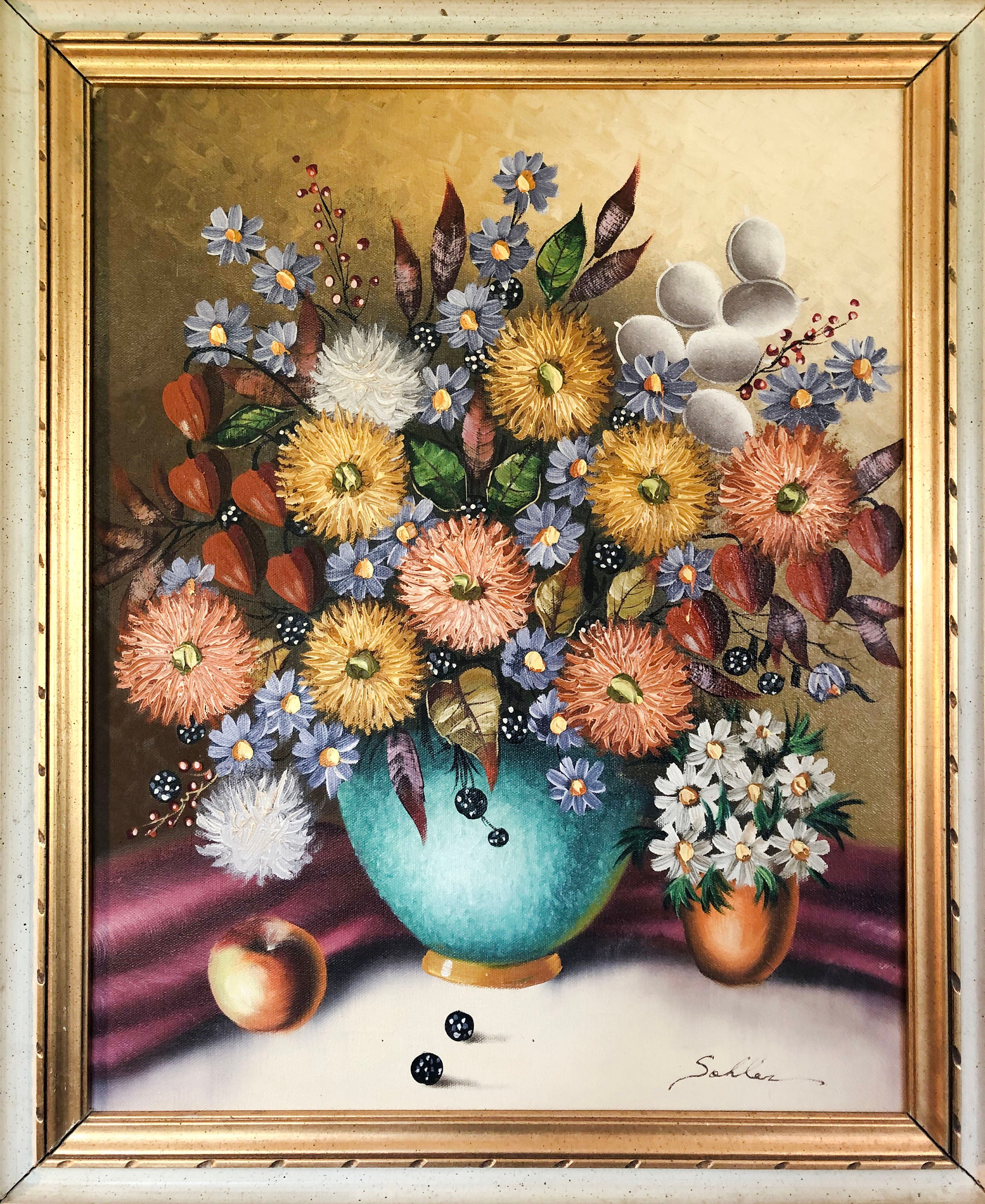 Ludwig Solher Floral Vibrant Colors Still Life - Etsy