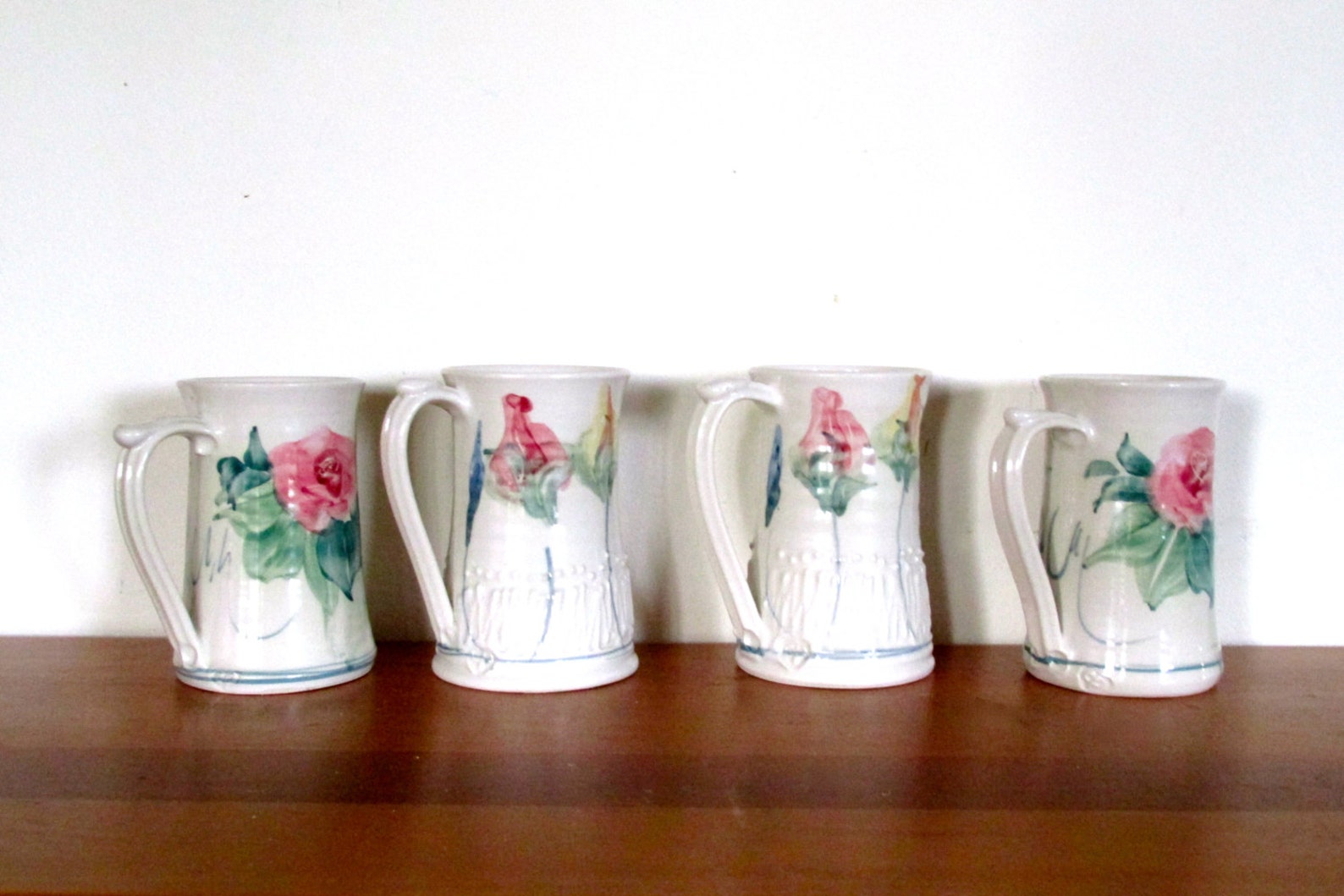 Cooper Pottery UK Floral Mug and Serving Platter Party Set - Etsy