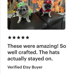 Mario & Luigi Dog Harness: Halloween Pet Costume With Cap - Etsy