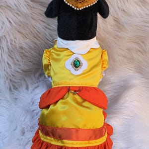 Princess Daisy Dog Costume: Mario Kart Pet Dress With Crown - Etsy