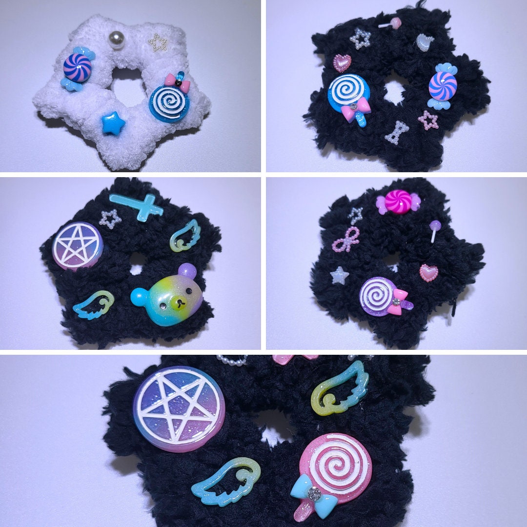 Kawaii Cute Lolita EGL Candy Decora Fluffy Hair Clip - Etsy