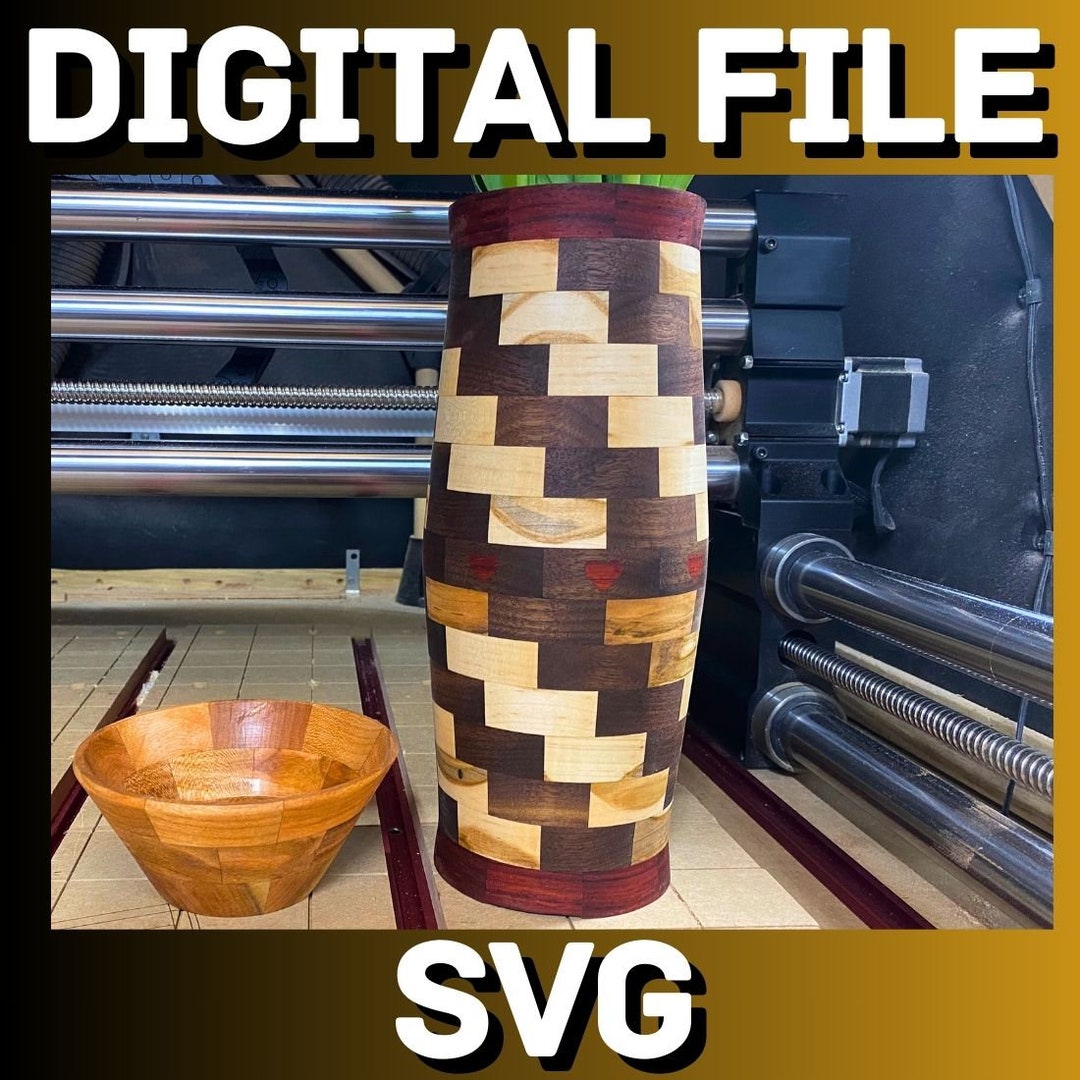 Segmented Vase CNC Digital File - Etsy