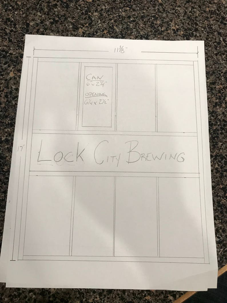 Custom Made Can Display - Etsy