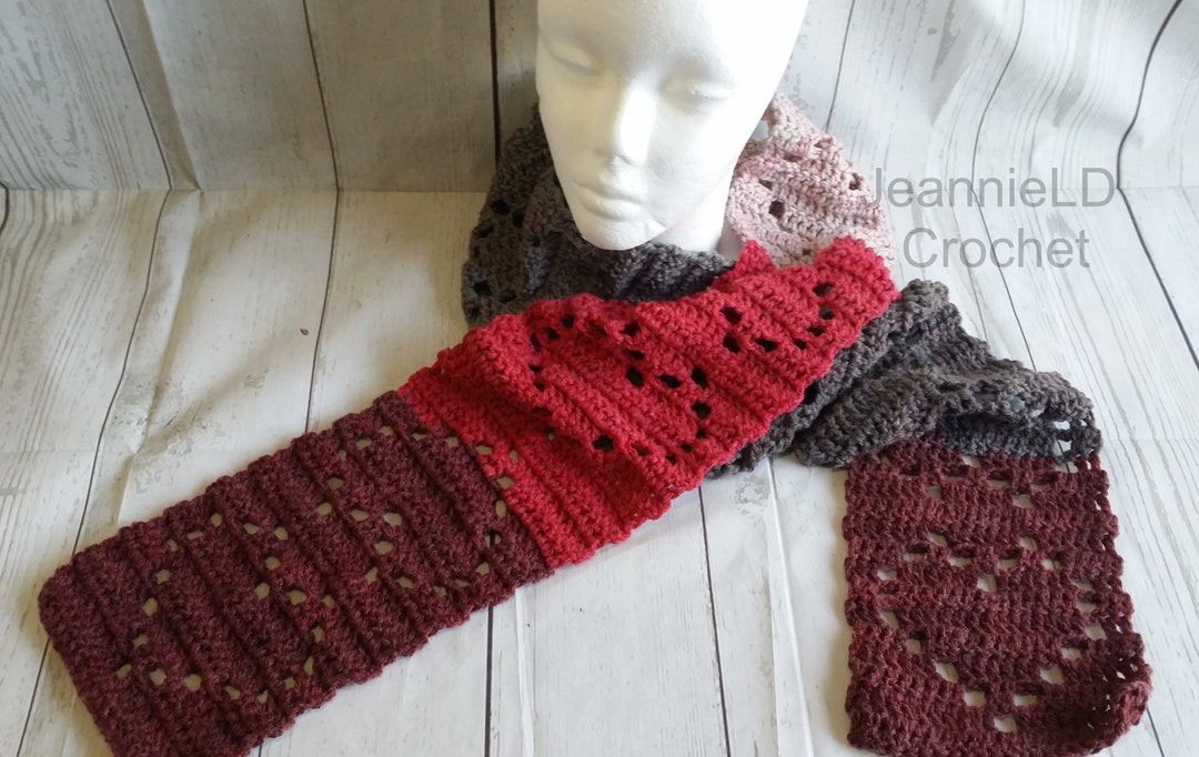 Heart Scarf - *** Pattern Only *** - Etsy