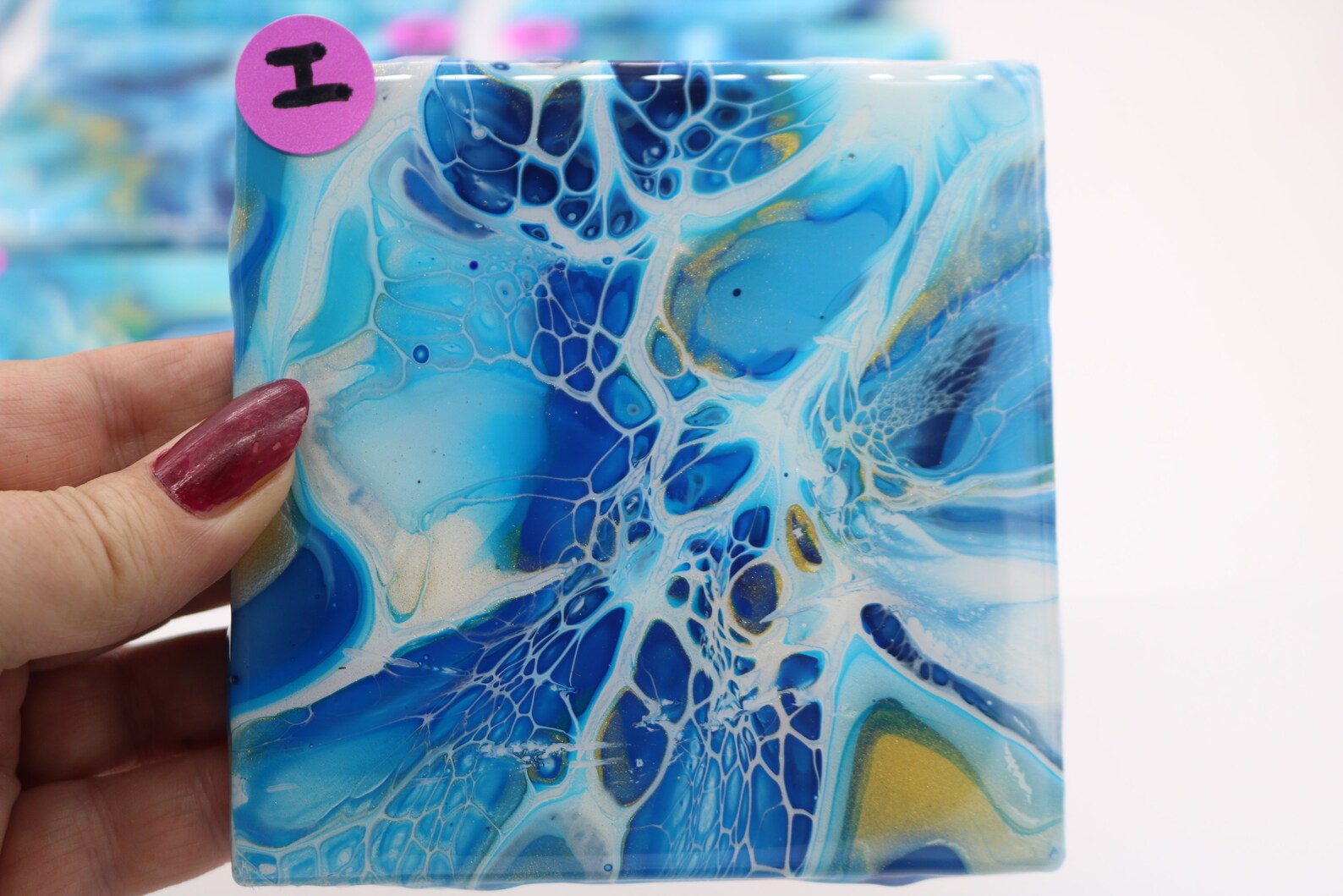 Pick Your Own Handcrafted Paint Pour Coasters With Epoxy Resin - Etsy
