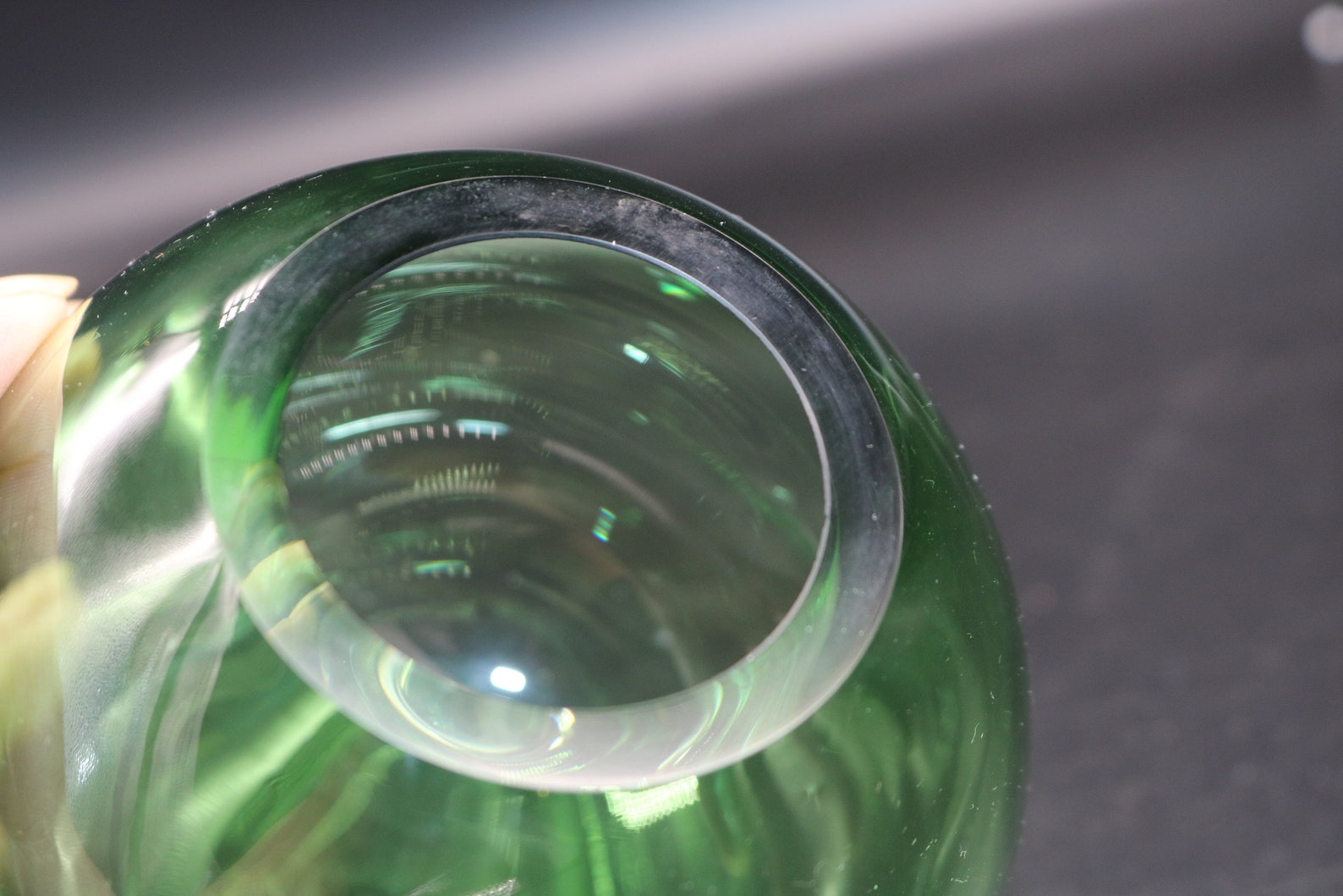 Tarnow Emerald Green Crystal Vase-poland-4 - Etsy