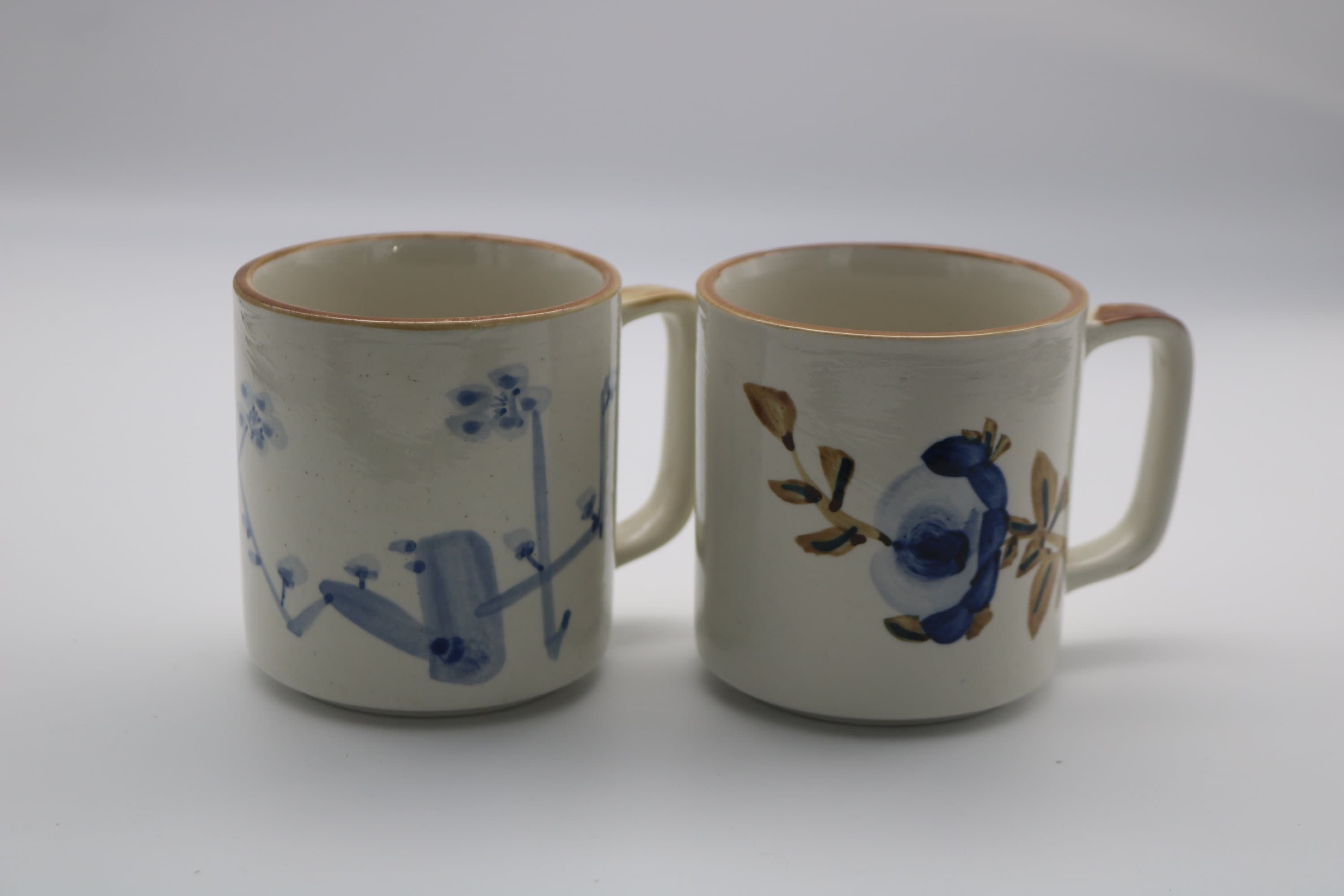 Vintage Chi Kiang Otagiri Style Stoneware Hand-painted Coffee Cups - Etsy