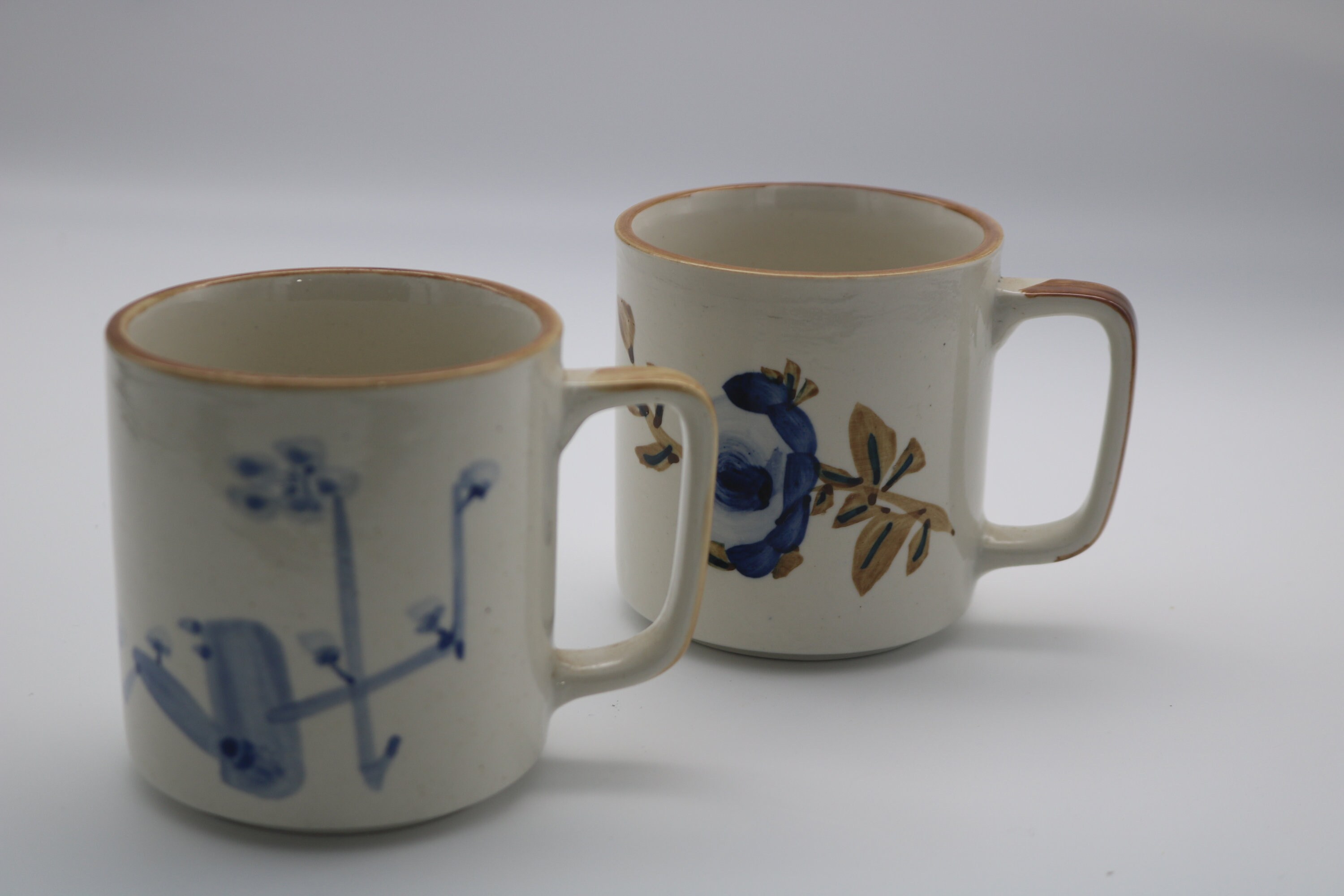 Vintage Chi Kiang Otagiri Style Stoneware Hand-painted Coffee Cups - Etsy