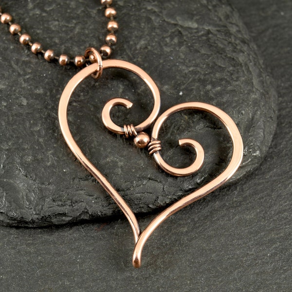 Copper Wire Necklace - Etsy