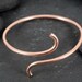 Raw Copper Wire Bangle Simple Minimalist Bangle Raw Copper Cuff Wire ...