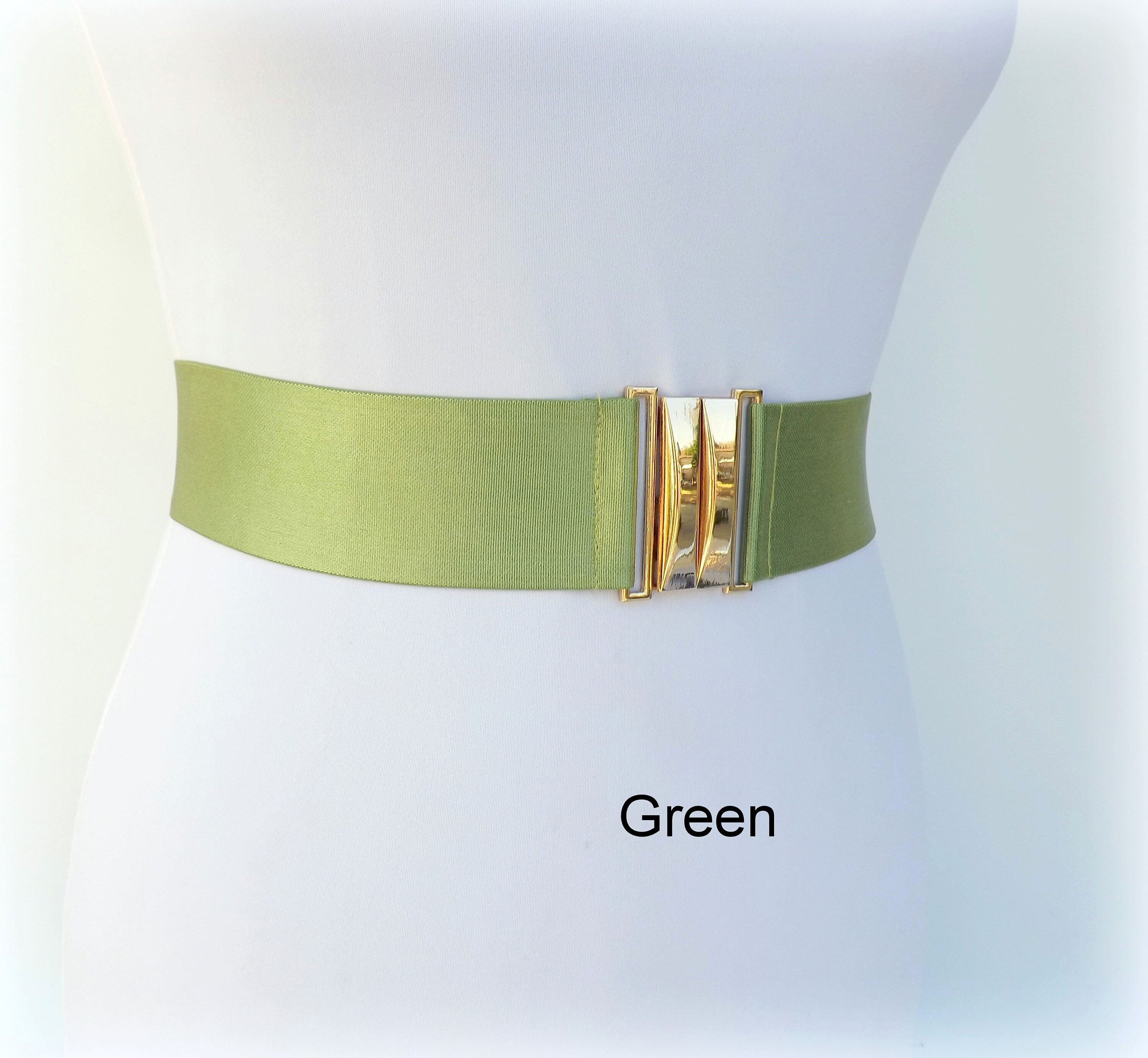 2" Wide Ivory Bridal Elastic Waist Belt With Gold Clasp - Etsy