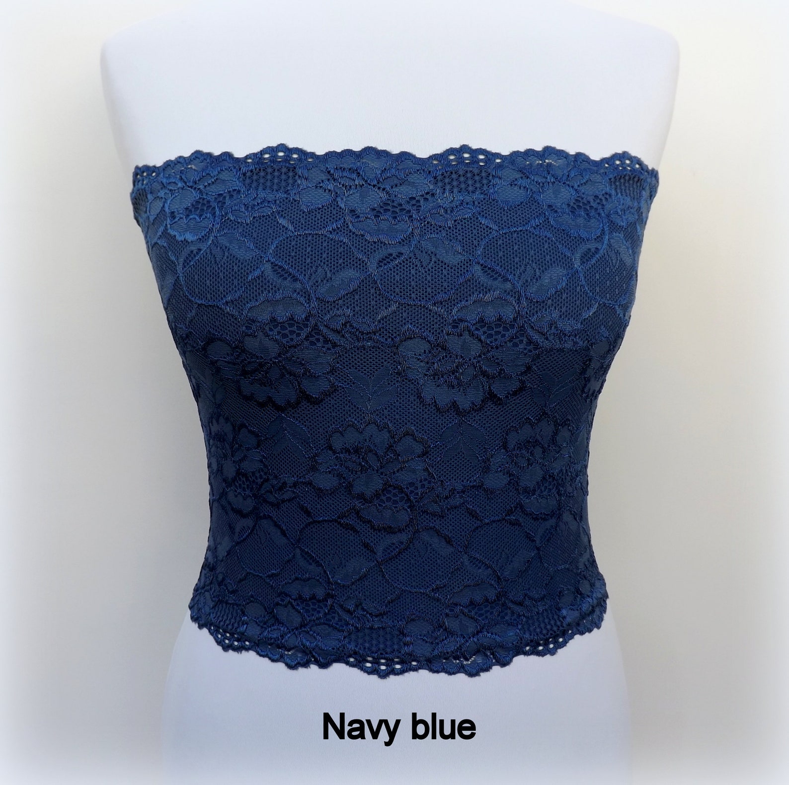 Ivory Lined Elastic Lace Tube Top Strapless Bra - Etsy