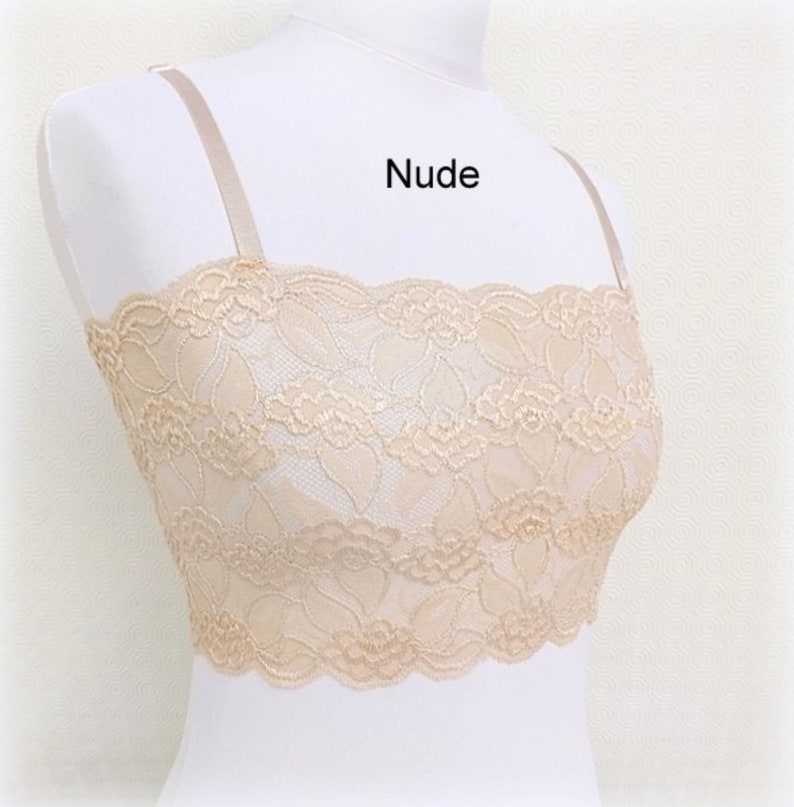 Navy Blue See Through Elastic Lace Bralette With Adjustable - Etsy