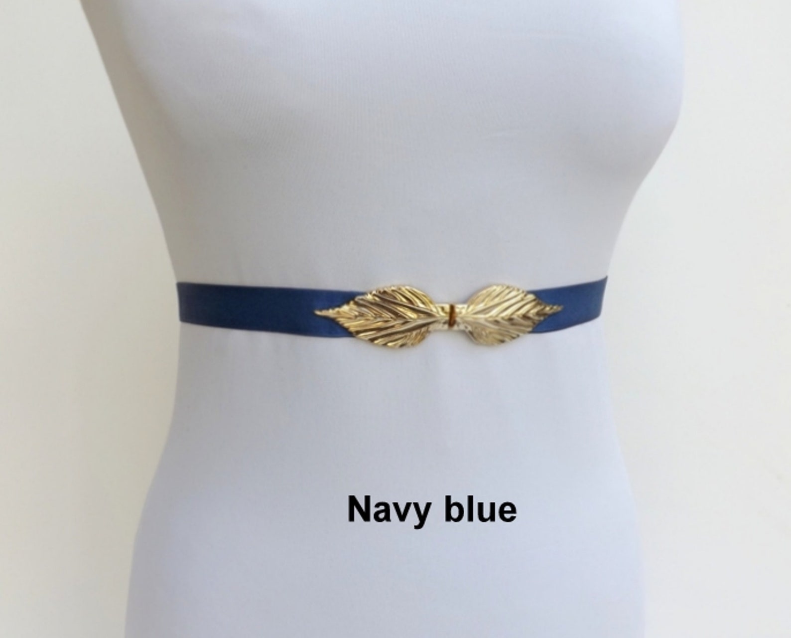 Mint Green Bridal Elastic Waist Belt With Gold Leaves Clasp - Etsy