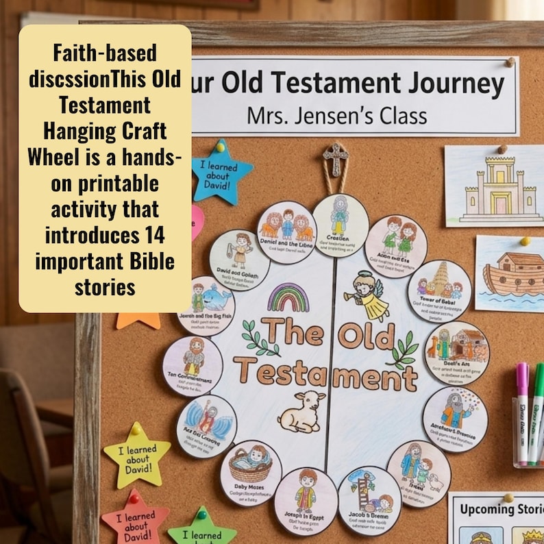 Old Testament Bible Story Craft for Kids | Sunday School Printable ...