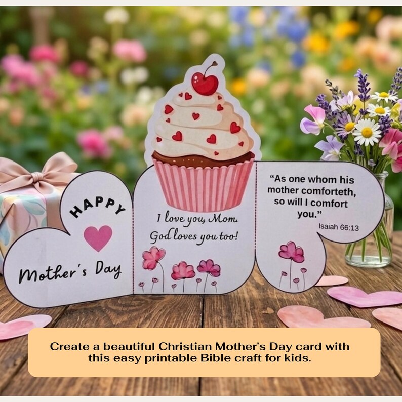 Mother’s Day Bible Card Craft for Kids (printable Sunday School ...