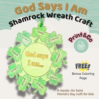 St. Patricks Day Crafts, Kids St. Patricks Activity Printable, Bible ...