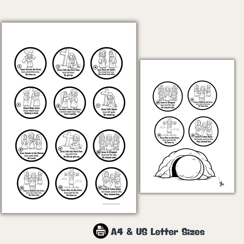 Stations of the Cross Craft | Holy Week Mobile | Sunday School Activity ...