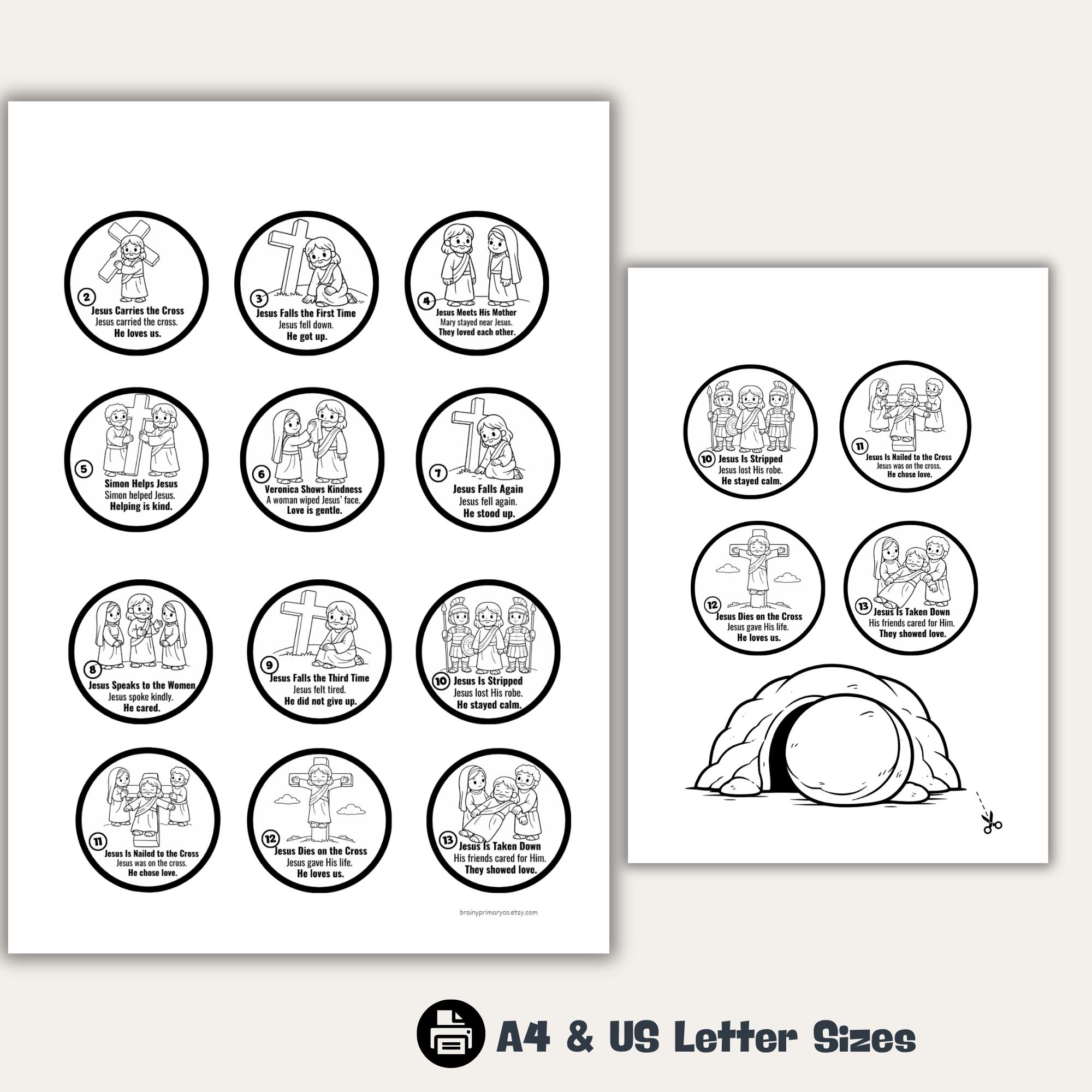 Stations of the Cross Craft | Holy Week Mobile | Sunday School Activity ...