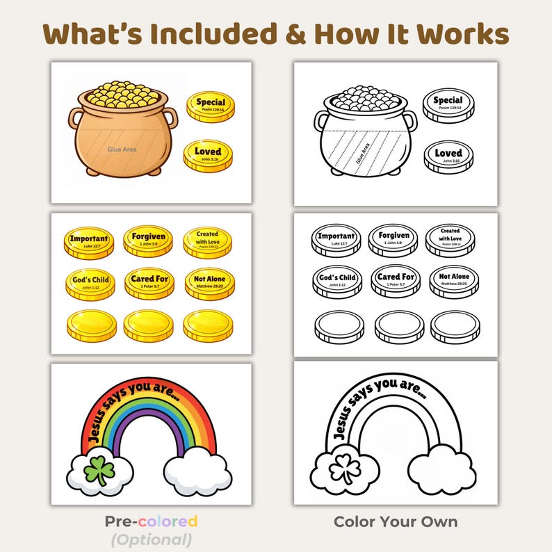 Bible Saint Patrick’s Day Craft| Pot of Gold |jesus Says You Are Craft ...