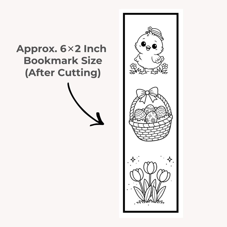 Easter Coloring Bookmarks for Kids Printable Spring Activity Bunny ...
