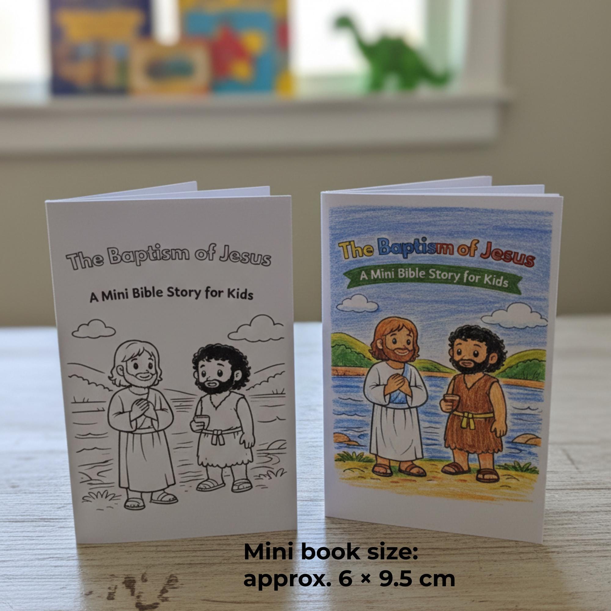 The Baptism of Jesus Mini Book for Kids | Bible Story Printable ...