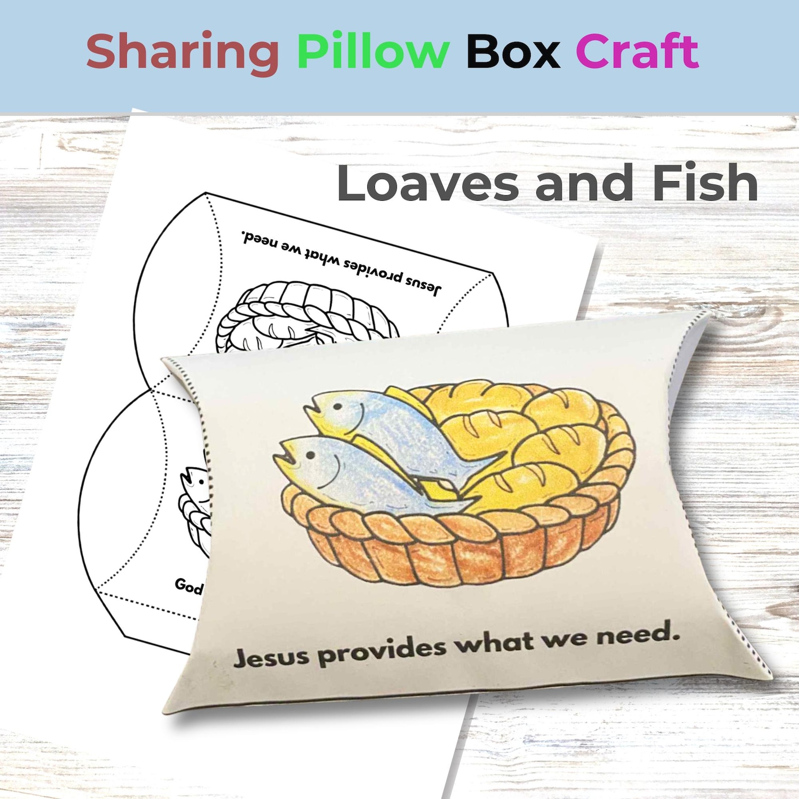 Loaves and Fish Bible Craft | Sunday School Jesus Feeds 5,000 Christian ...