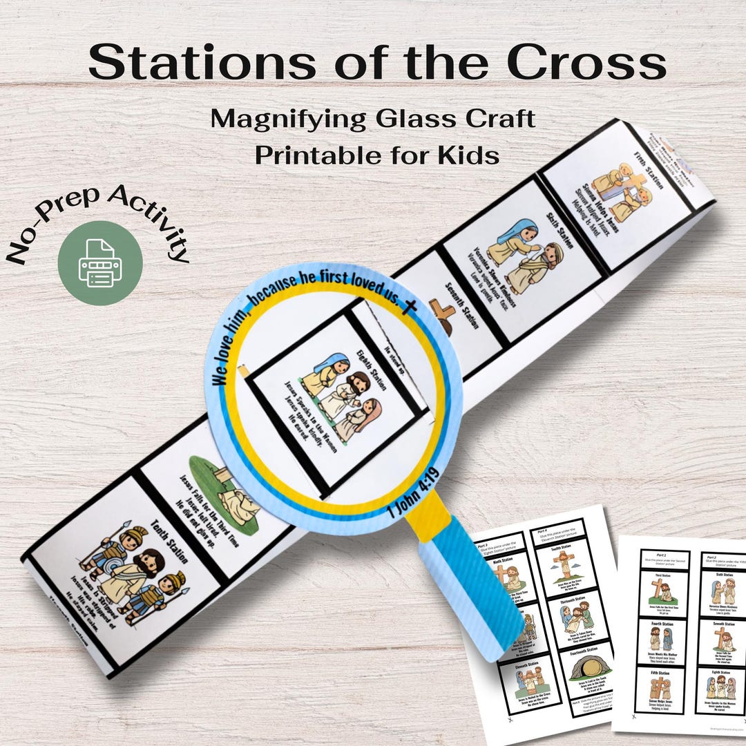 Stations of the Cross Craft | Holy Week Activity, Lent Printable ...
