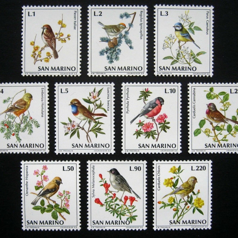 Vintage Bird Stamps - Etsy
