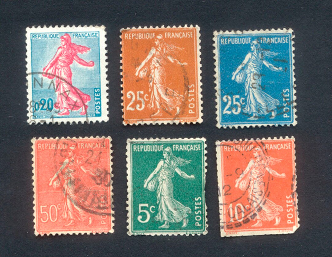 Vintage France Postage Stamps / Iconic Images of the Sower ...