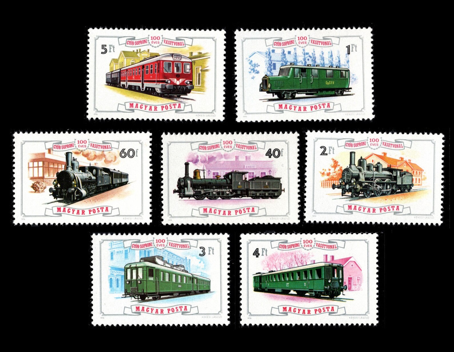 Vintage 1976 Train Postage Stamps / 100 Year Anniversary of - Etsy UK