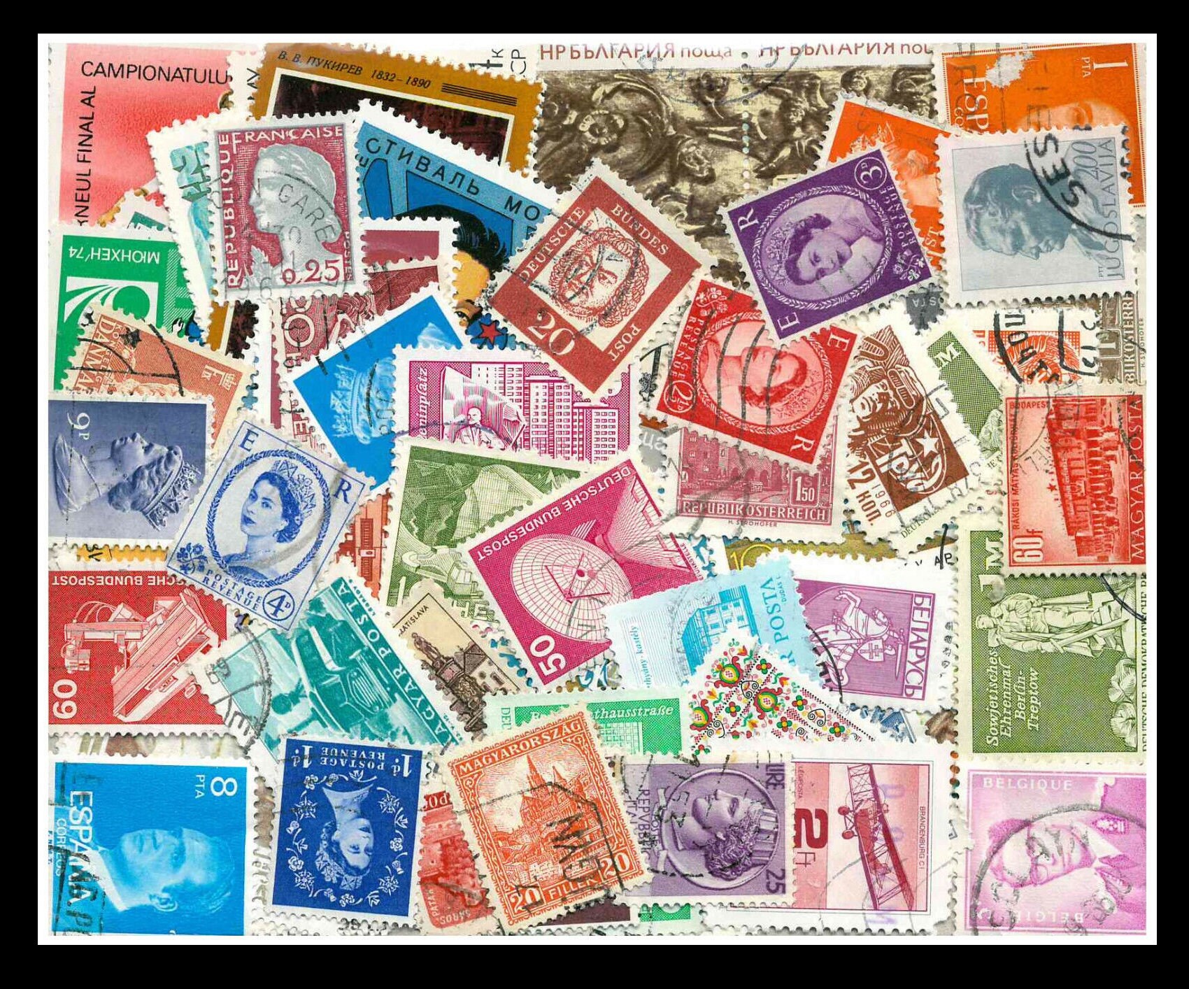 Stamps Of Different Countries