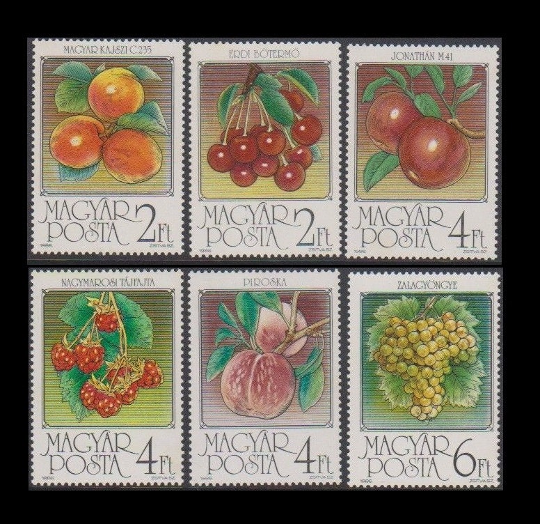 Lovely 1986 Fruit Postage Stamps for a Collection Collage | Etsy
