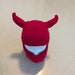Doja Cat Inspired Crochet Devil Mask - Etsy