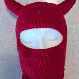 Doja Cat Inspired Crochet Devil Mask - Etsy
