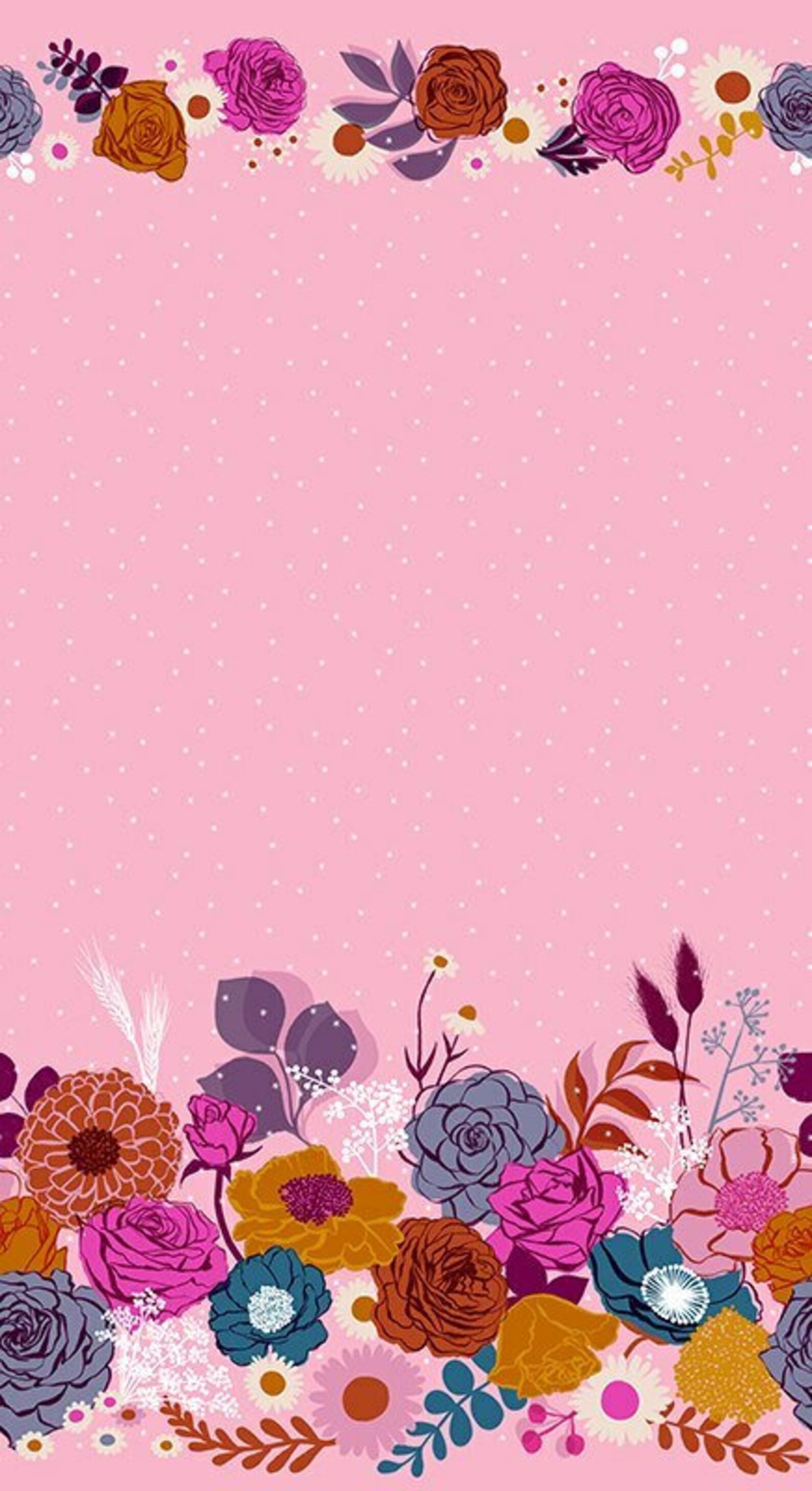 Shine Floral Peony Double Border Fabric Rise Ruby Star Cotton - Etsy