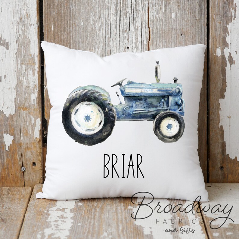 Personalized Vintage Tractor Throw Pillow Cover, 18 X 18 Pillow Cover ...