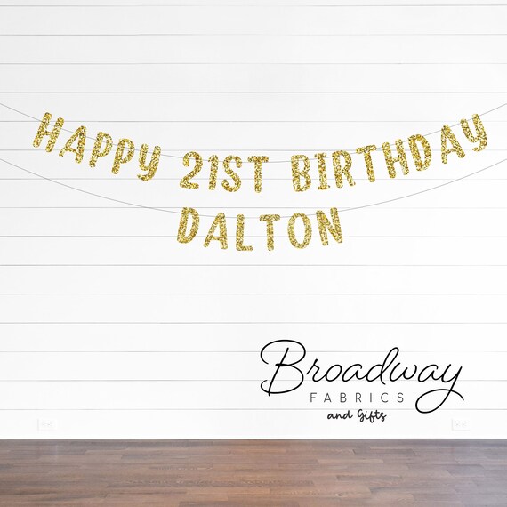 21st Birthday Banners Personalized
