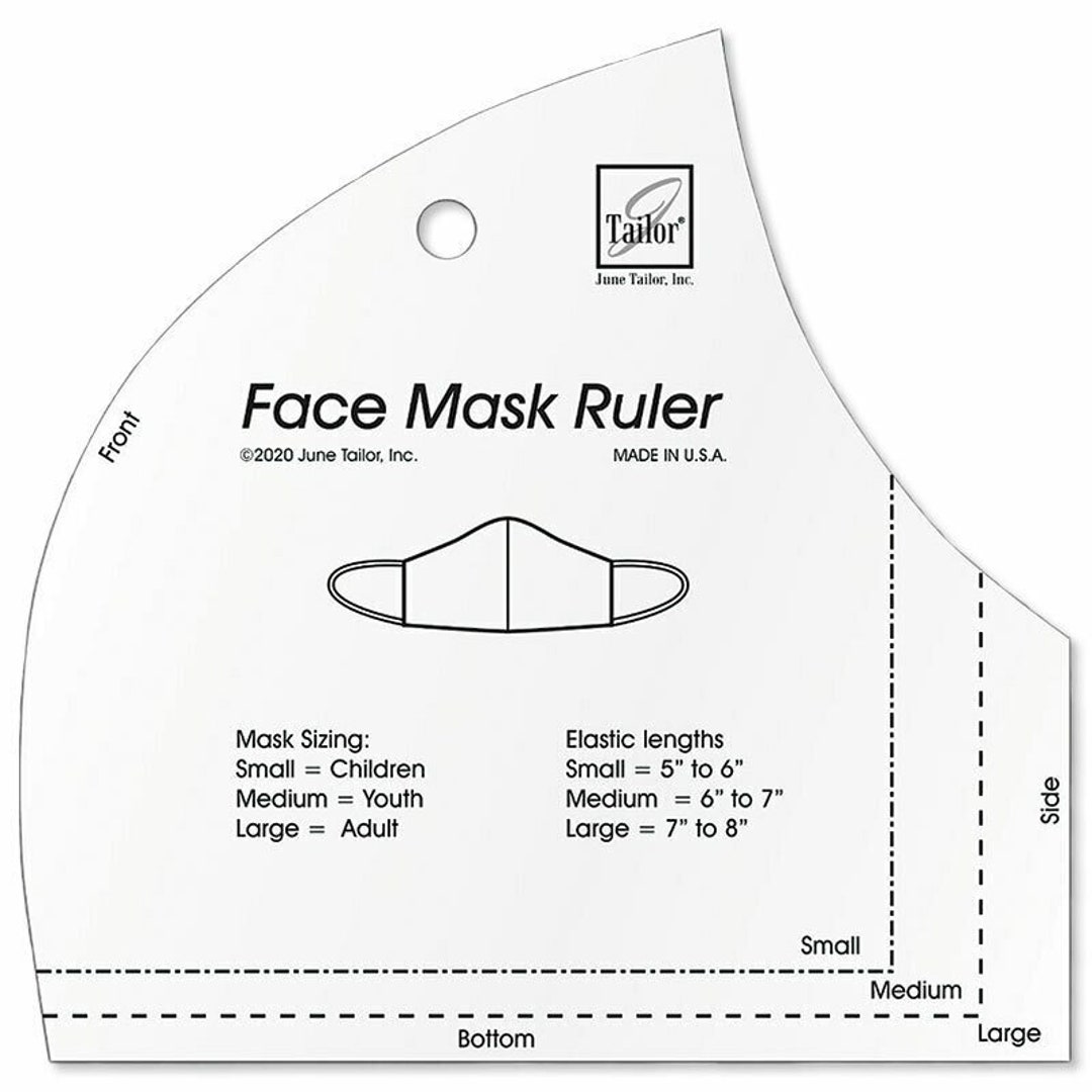 Face Mask Template June Tailor Multiple Sizes Mask Template Ruler - Etsy