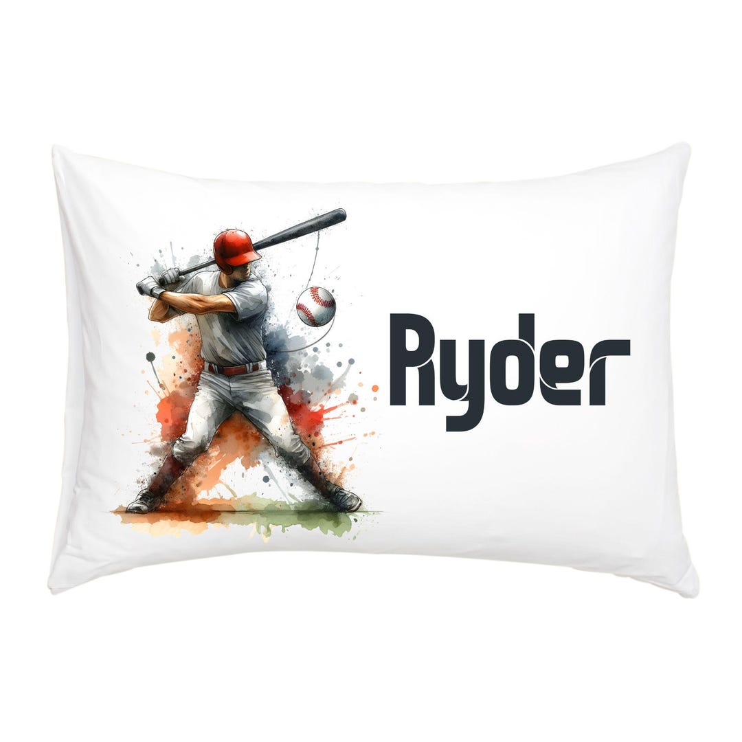 Baseball Player Personalized Boys Pillowcase - Custom Pillowcase ...