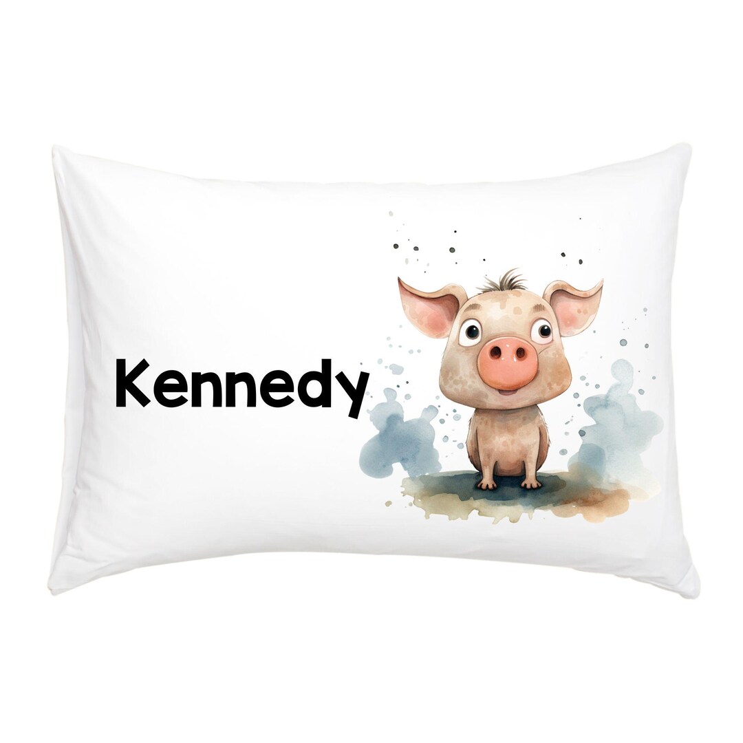 Cute Pig Funny Animals Personalized Kids Pillowcase - Custom Pillowcase ...