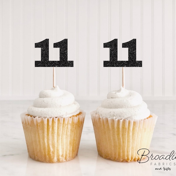 Age 11 Cupcake Topper - Etsy