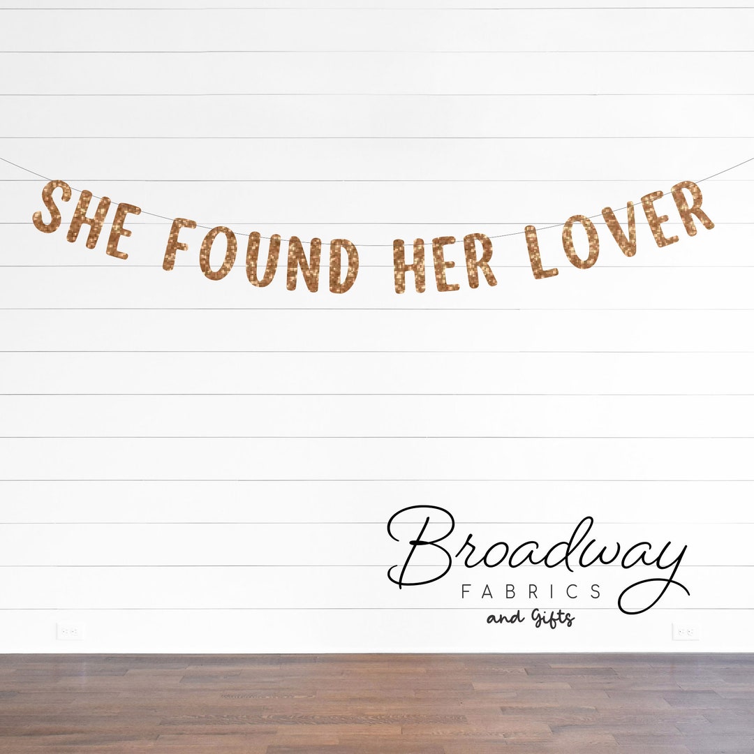 She Found Her Lover Wedding Shower Bachelorette Party Glitter Custom ...