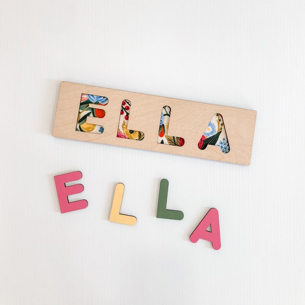 Wood Name Puzzle - Etsy