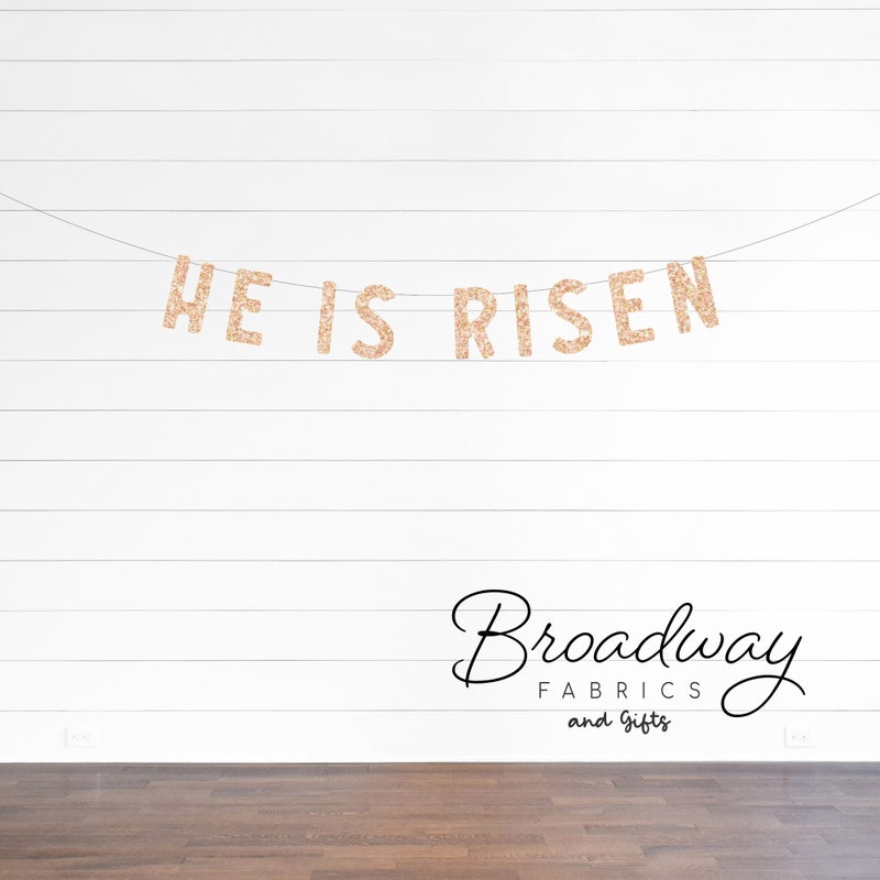 He is Risen Banner - Etsy