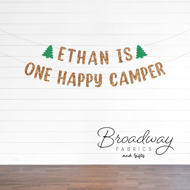 One Happy Camper Banner - Etsy
