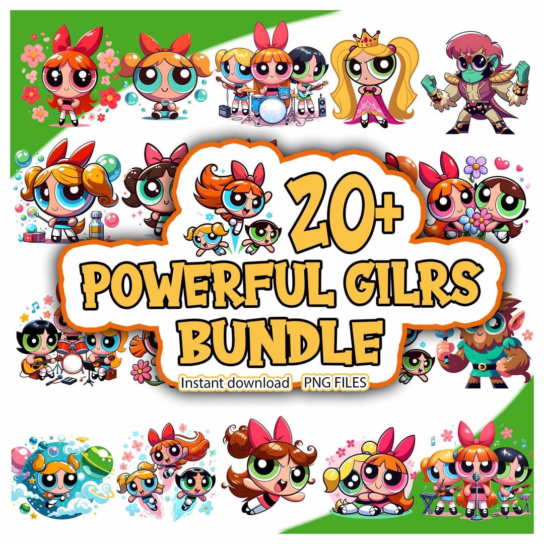 Powerpuff Girls Digital, Layered, Silhouette, the Powerpuff Girl Png ...