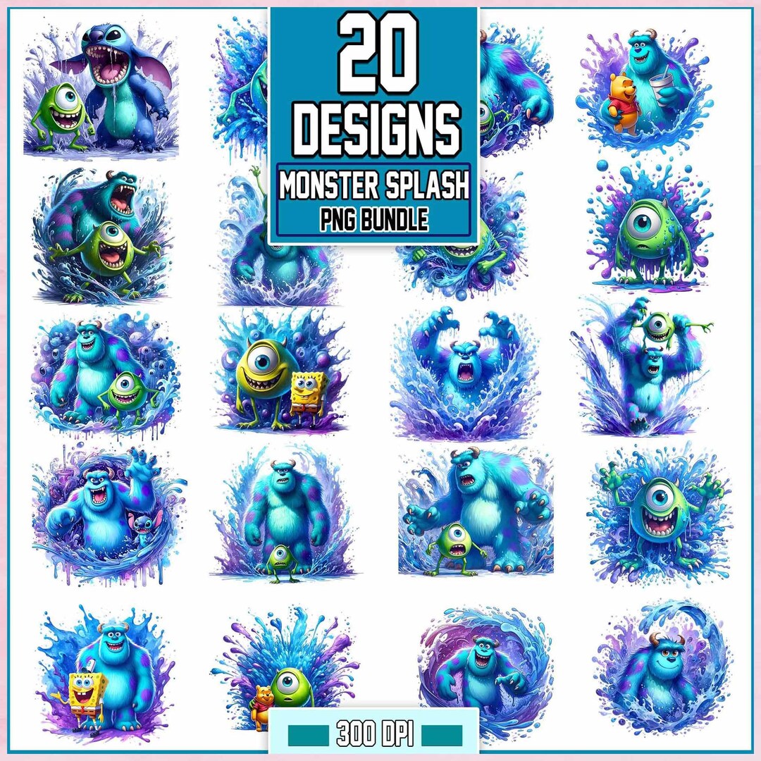 Monster Bundle, Cute Monster PNG Little Monster Clipart Clipart ...